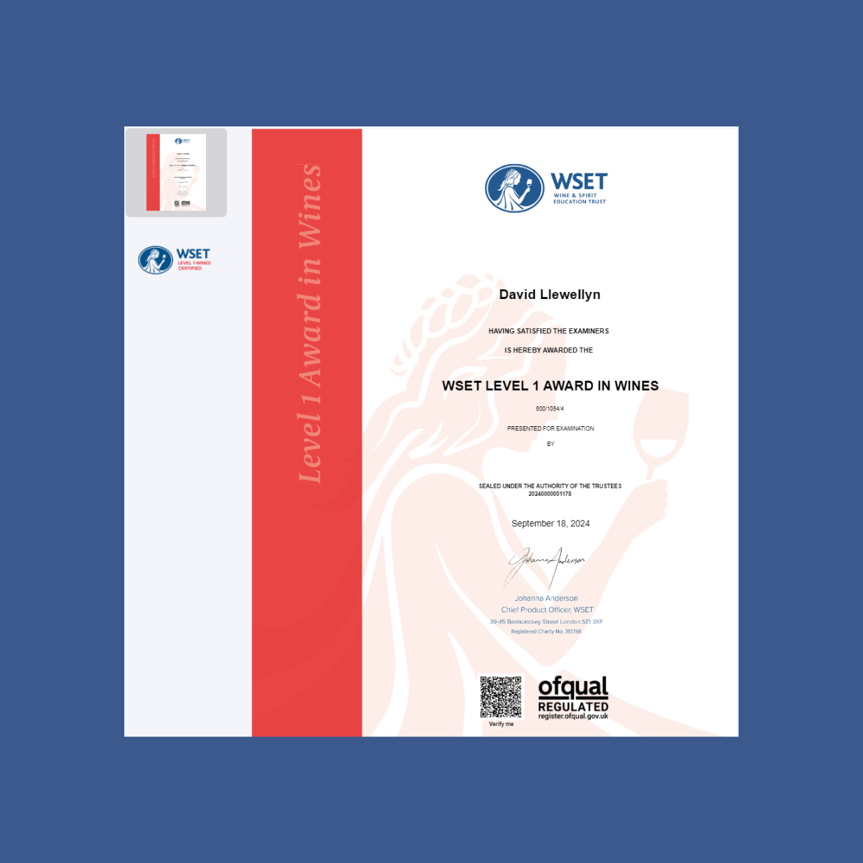 WSET CERTIFICATES GO DIGITAL! - International Wine Center